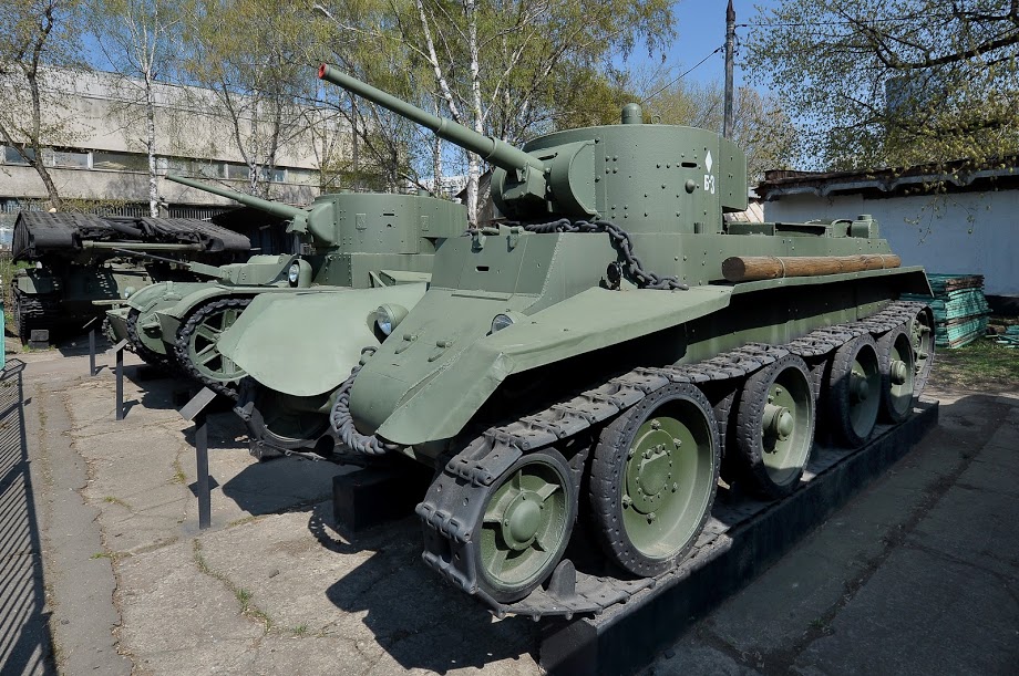 Soviet cavalry tanks BT-7 - Moscow
