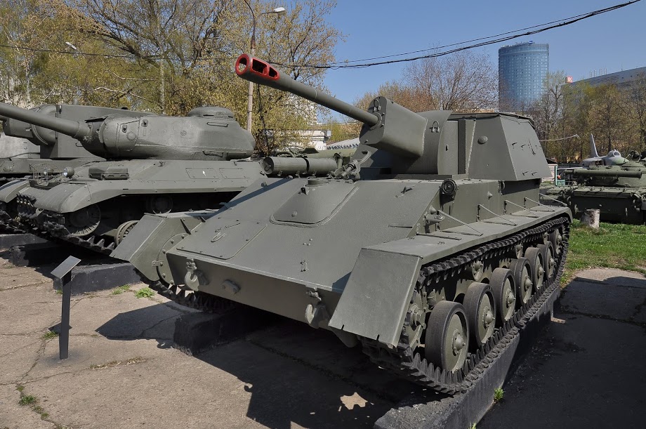 Soviet self-propelled gun SU-76M - Moscow