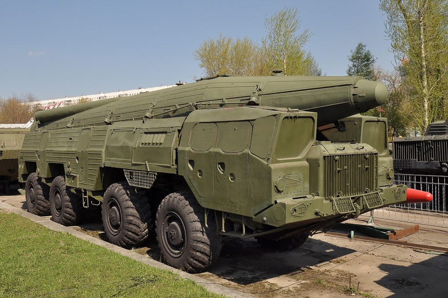 Soviet mobile theatre ballistic missile TR-1 Temp (SS-12 Scaleboard) on ...