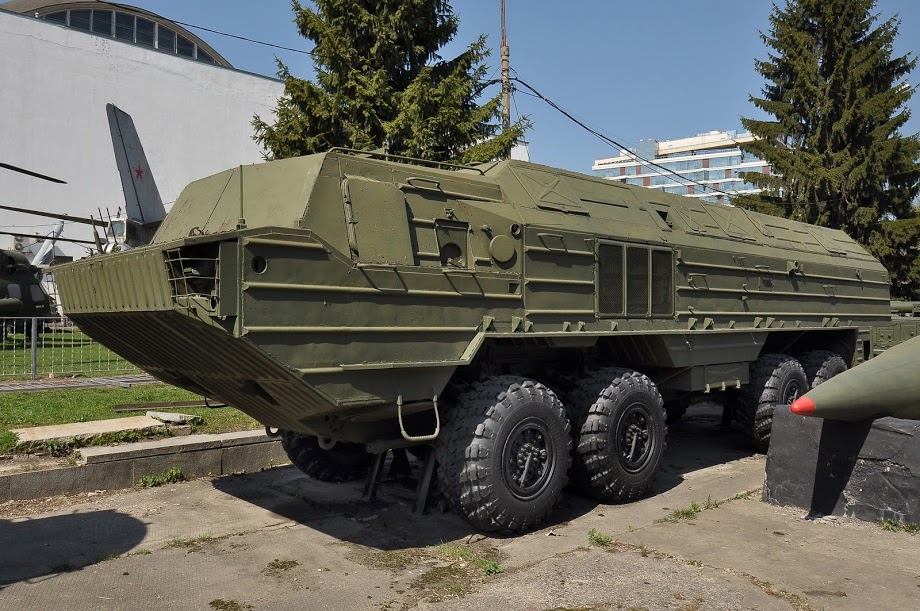 Soviet transport and launch vehicle PU 9P71 based on the amphibious BAZ ...