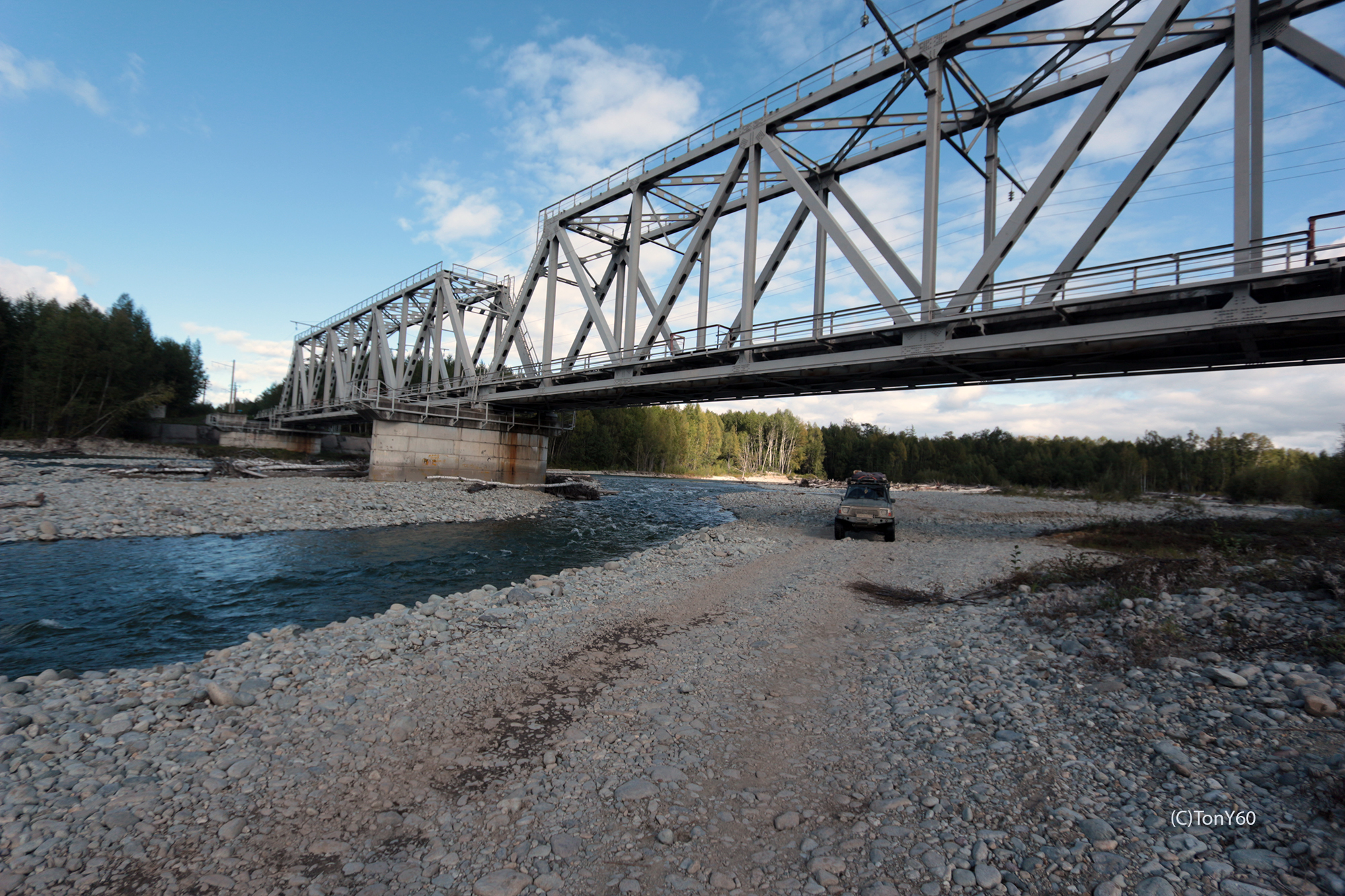 Ford across Gerbi river | ford (river crossing)