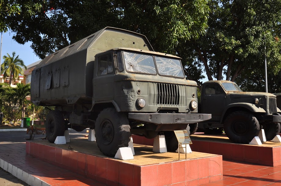 Soviet mobile radio station R-401 on the chassis GAZ-66 with East ...