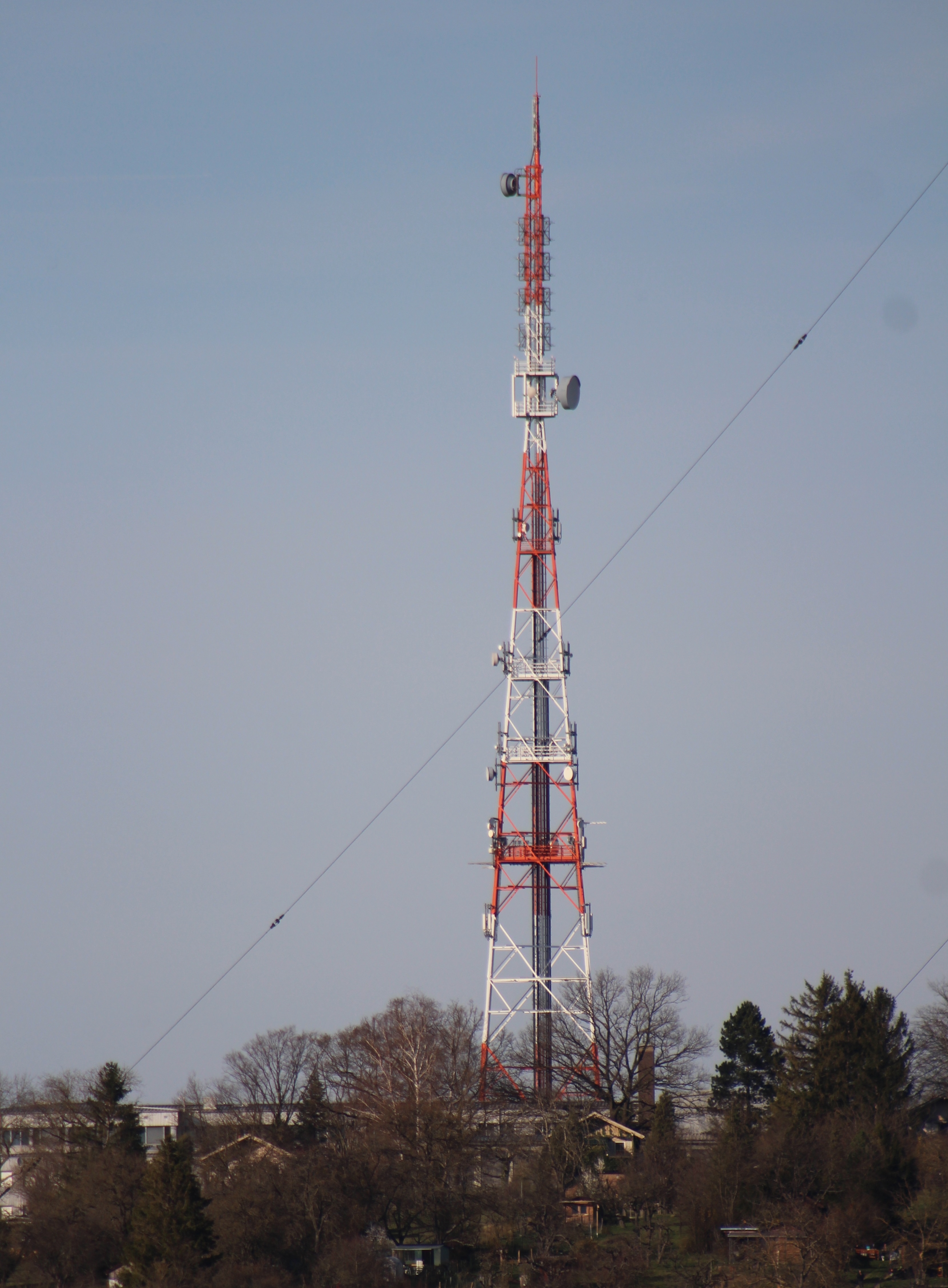 Muehlacker transmitter, 50 metres mast, today site of Muehlacker ...