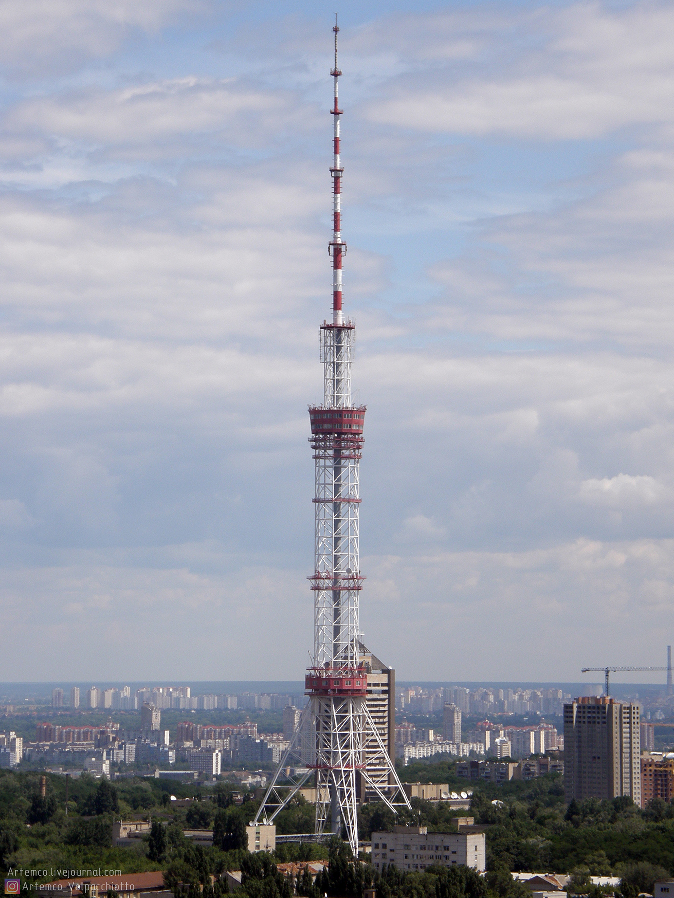 Kyiv TV Tower - Kyiv | television / radio transmission tower, 1973 ...