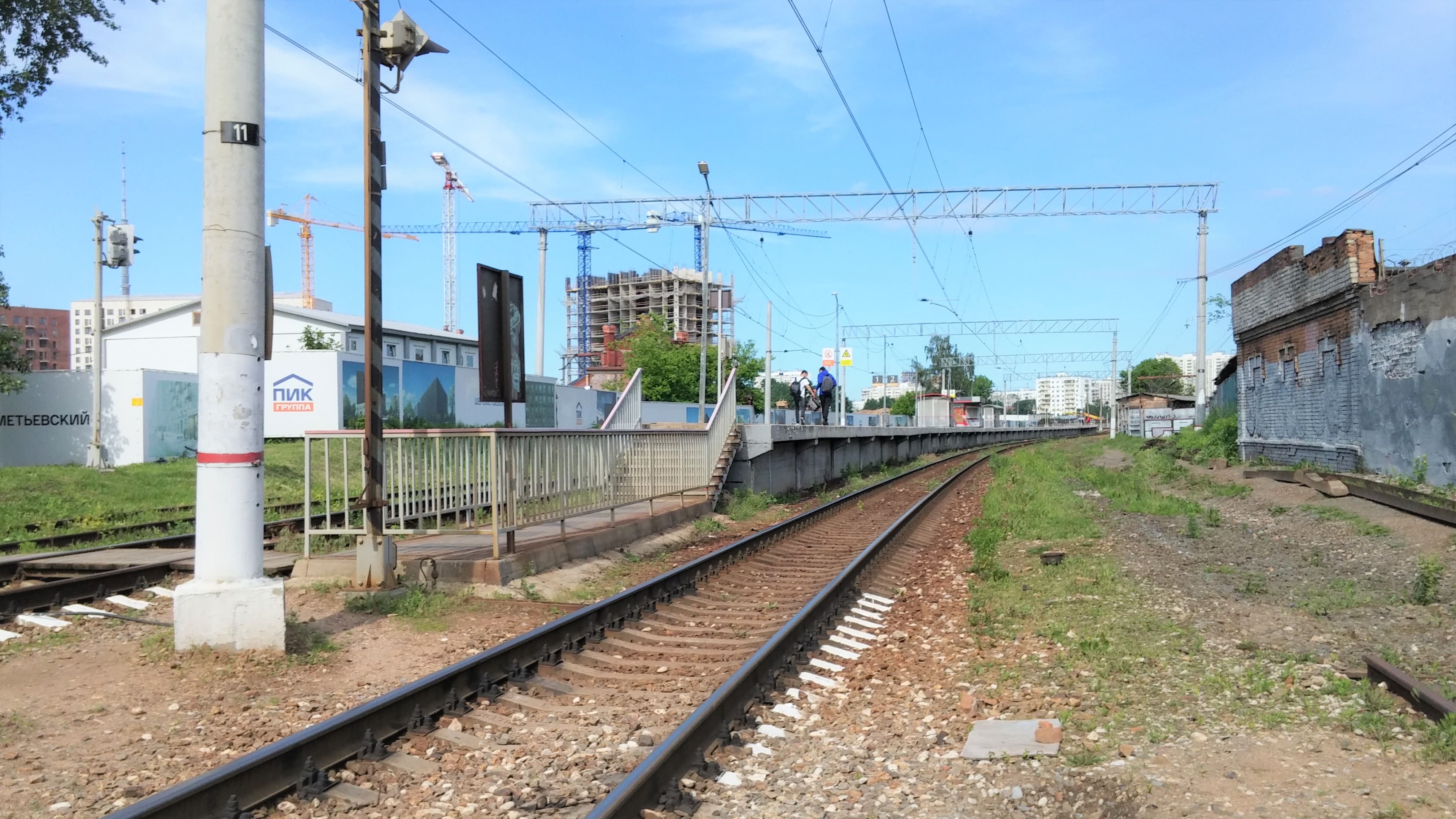 Снесённая железнодорожная платформа Москва-Станколит - Москва