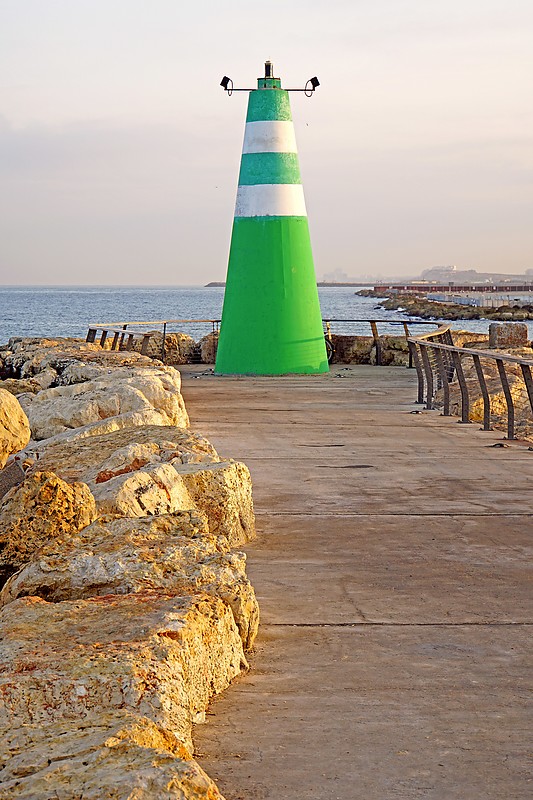 Tel Aviv Marina Outer Breakwater head Light - Tel Aviv-Yafo