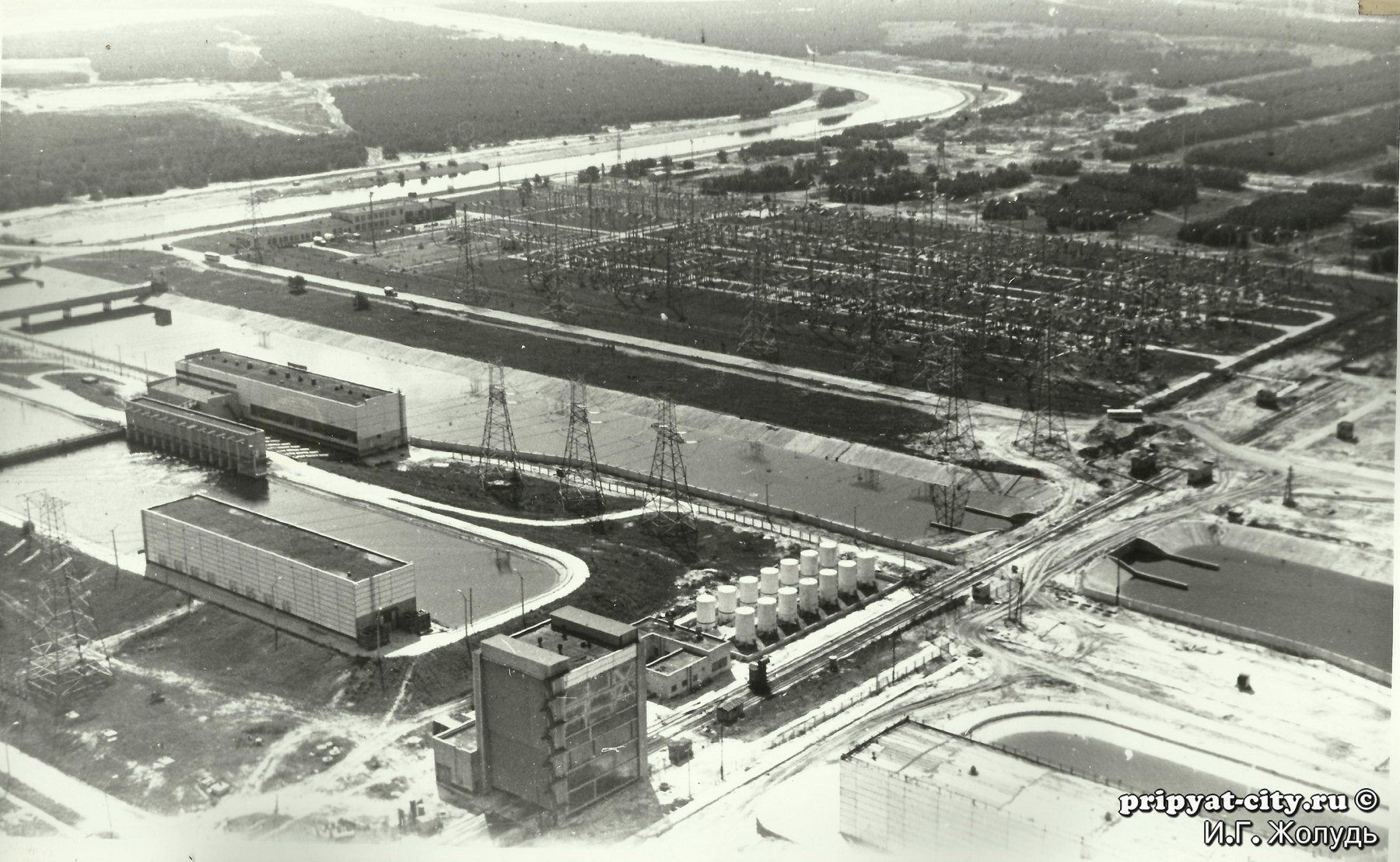 Rozdzielnia 330 kV stacji elektroenergetycznej Czarnobylska