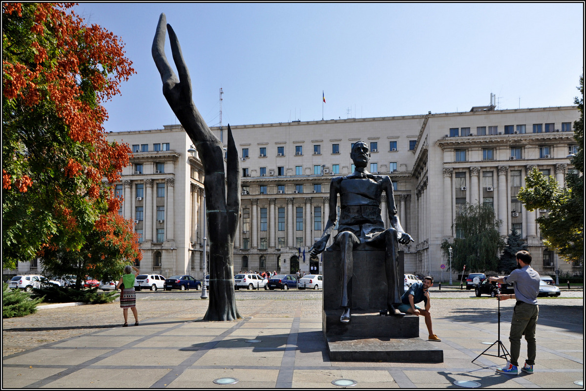 The statue of Iuliu Maniu - Bucharest