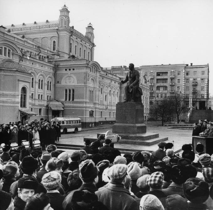 Mykola Lysenko monument - Kyiv | 1965_construction