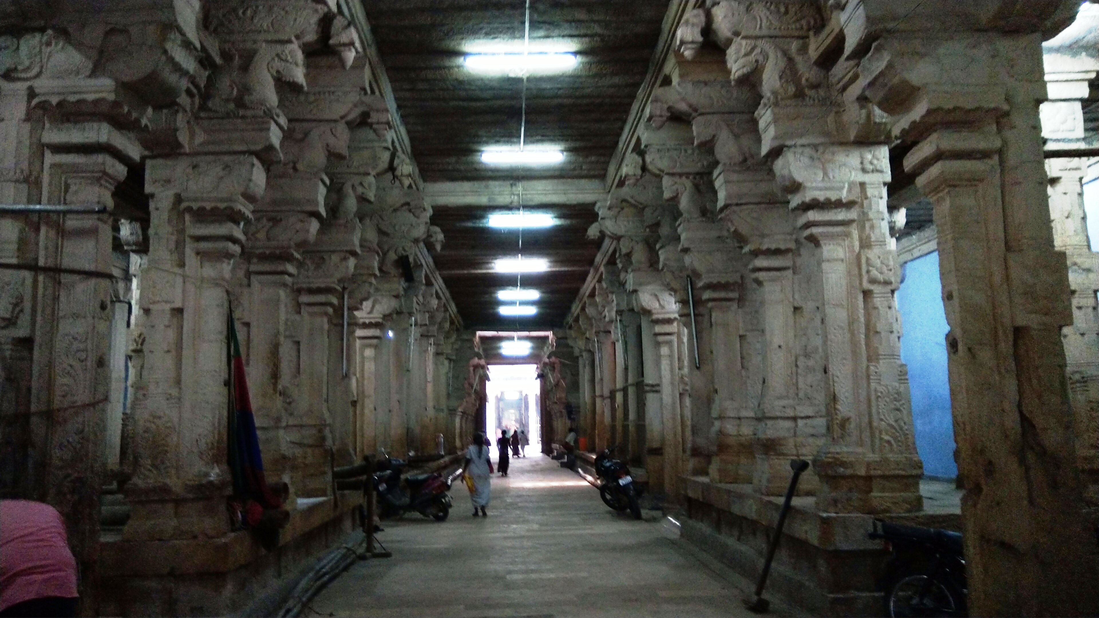 Temple Mandapam with Sculptures