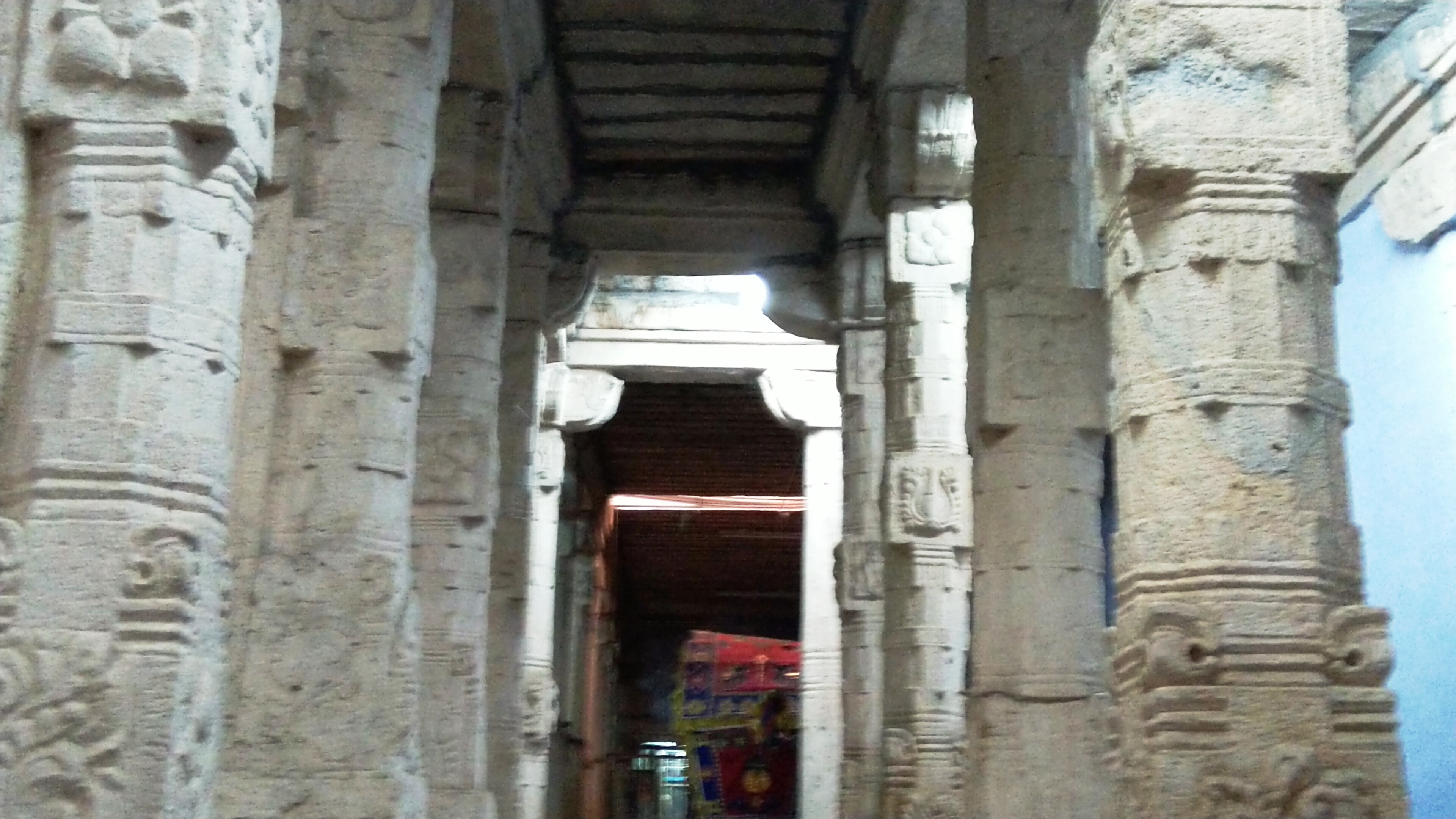 Temple Mandapam with Sculptures
