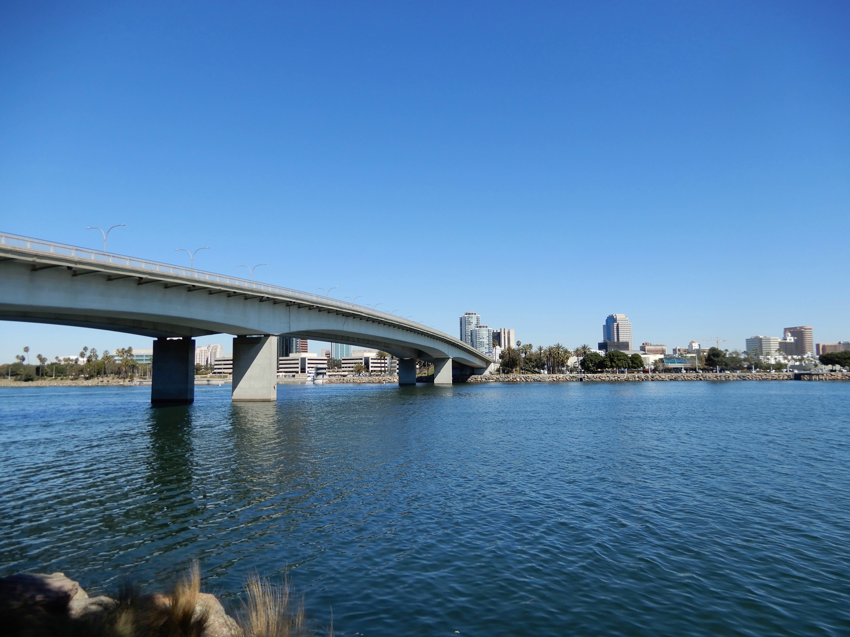 Queensway Bay Bridge - Long Beach, California | road bridge