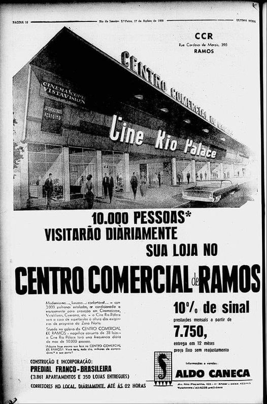 Antigo Cine Rio Palace - Centro Comercial de Ramos - Rio de Janeiro