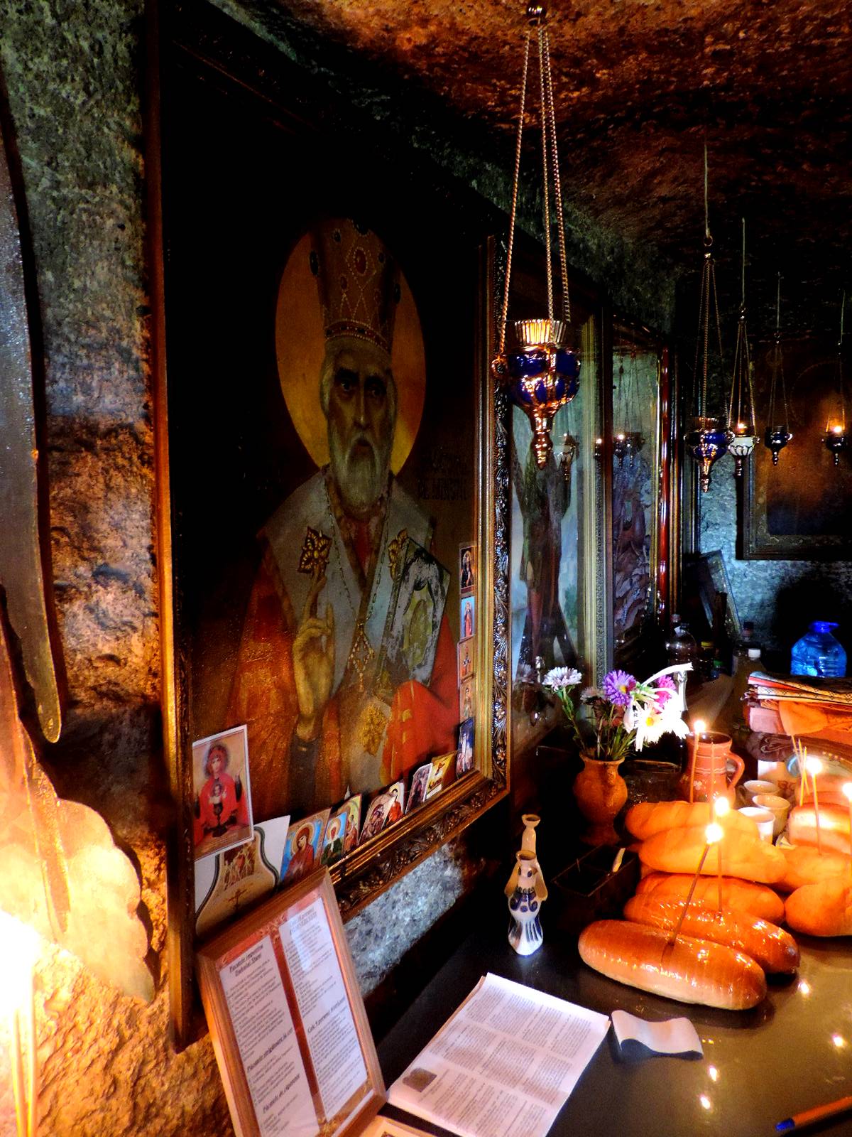Orthodox church in a cave - Butuceni
