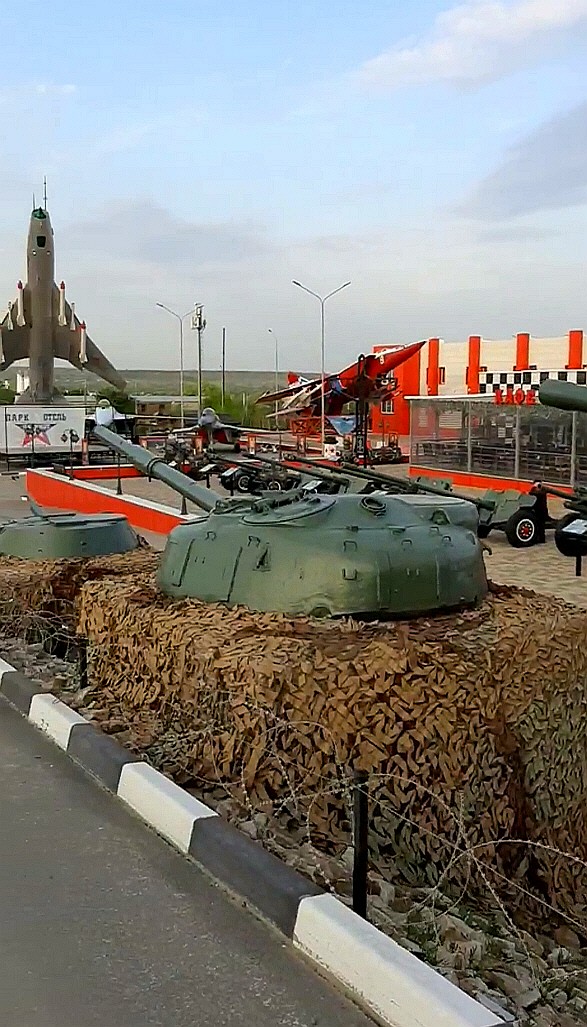 T-72 tank turret used as the DOT-80 pillbox - Kamensk-Shakhtinsky