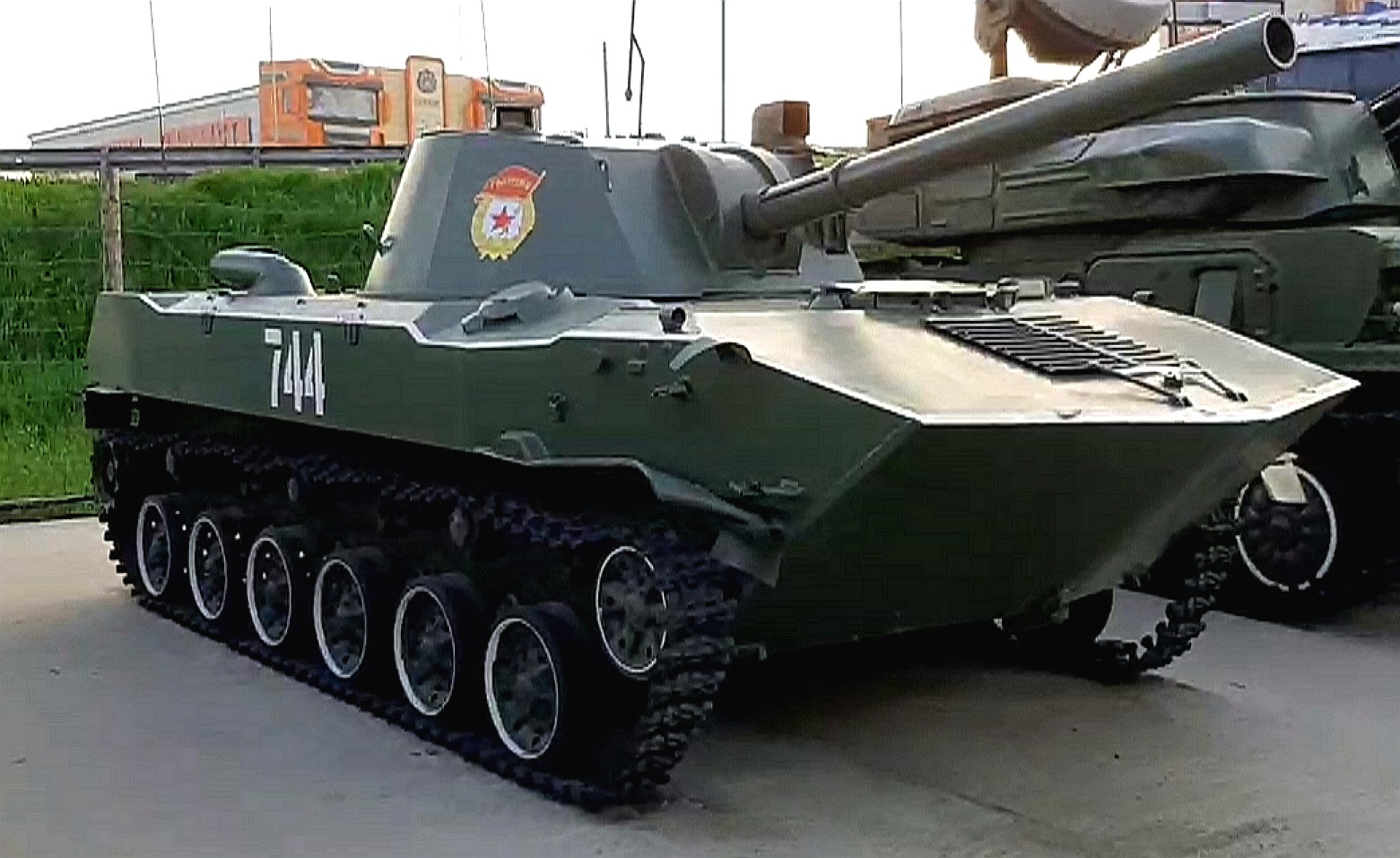 2S9 Nona self-propelled mortar on display - Kamensk-Shakhtinsky
