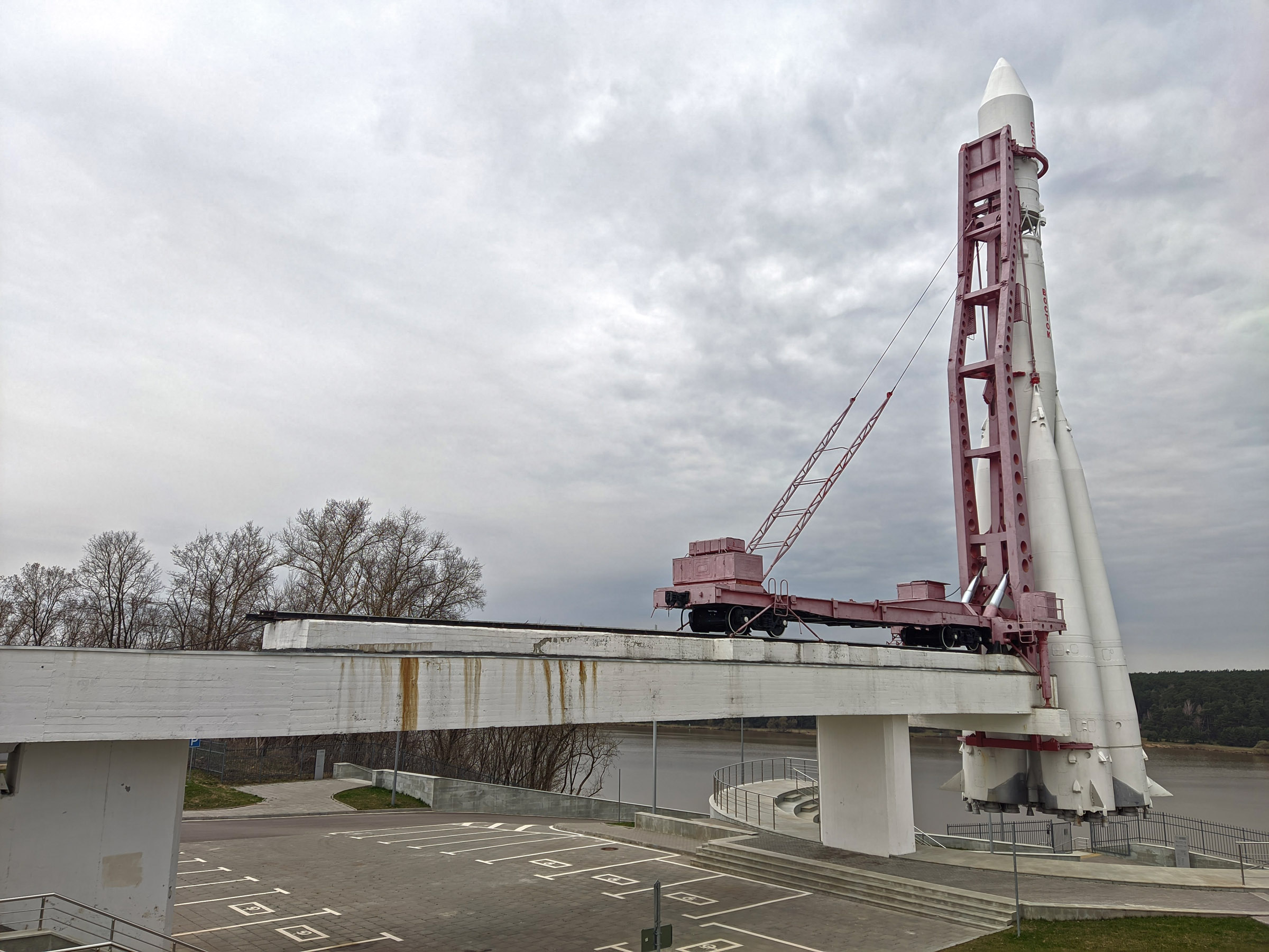 Russian space rocket R-7 "Vostok", monument - Kaluga