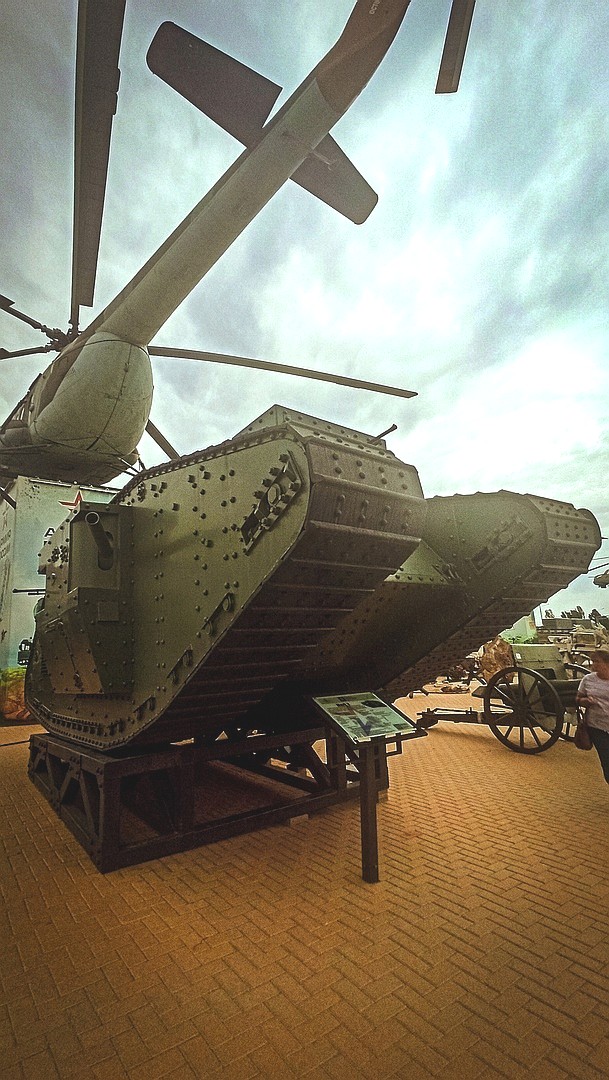 Mark V tank on display - Kamensk-Shakhtinsky