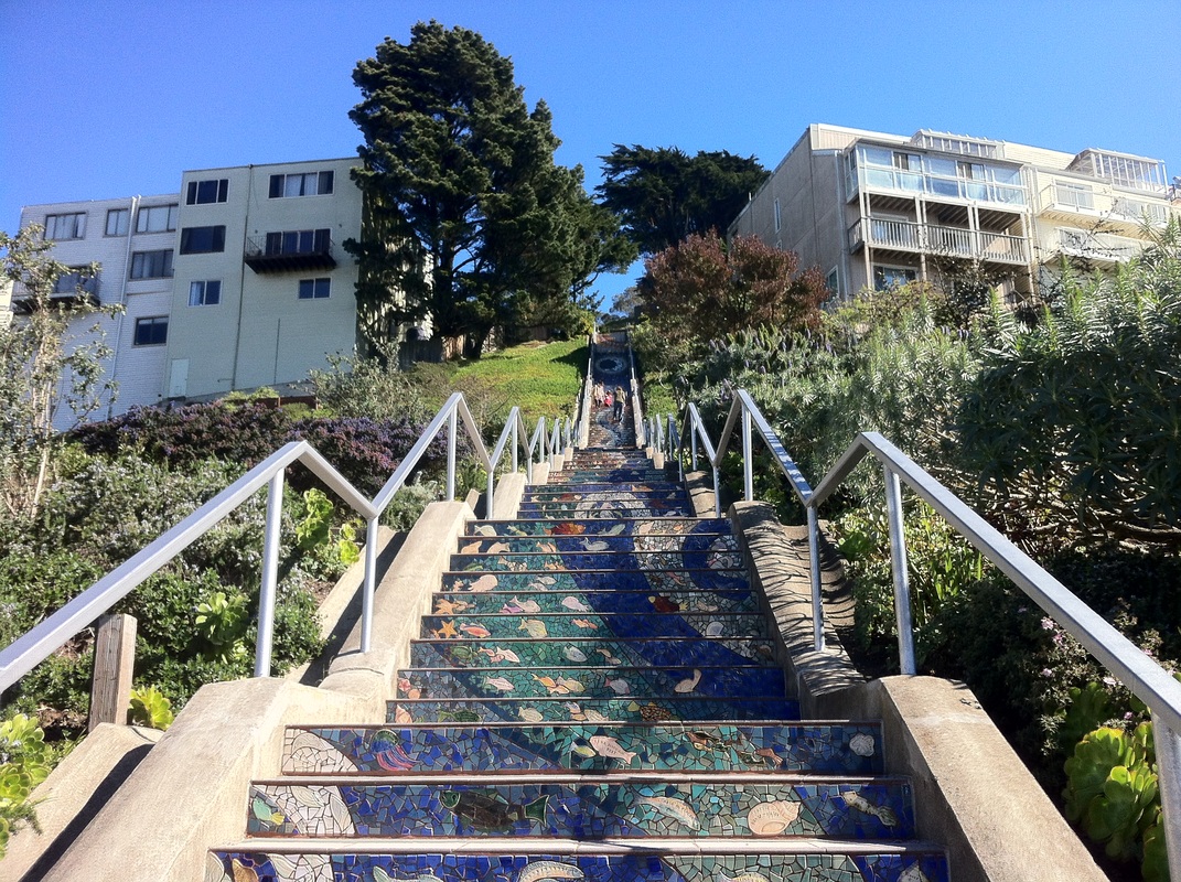 Moraga Steps - San Francisco, California