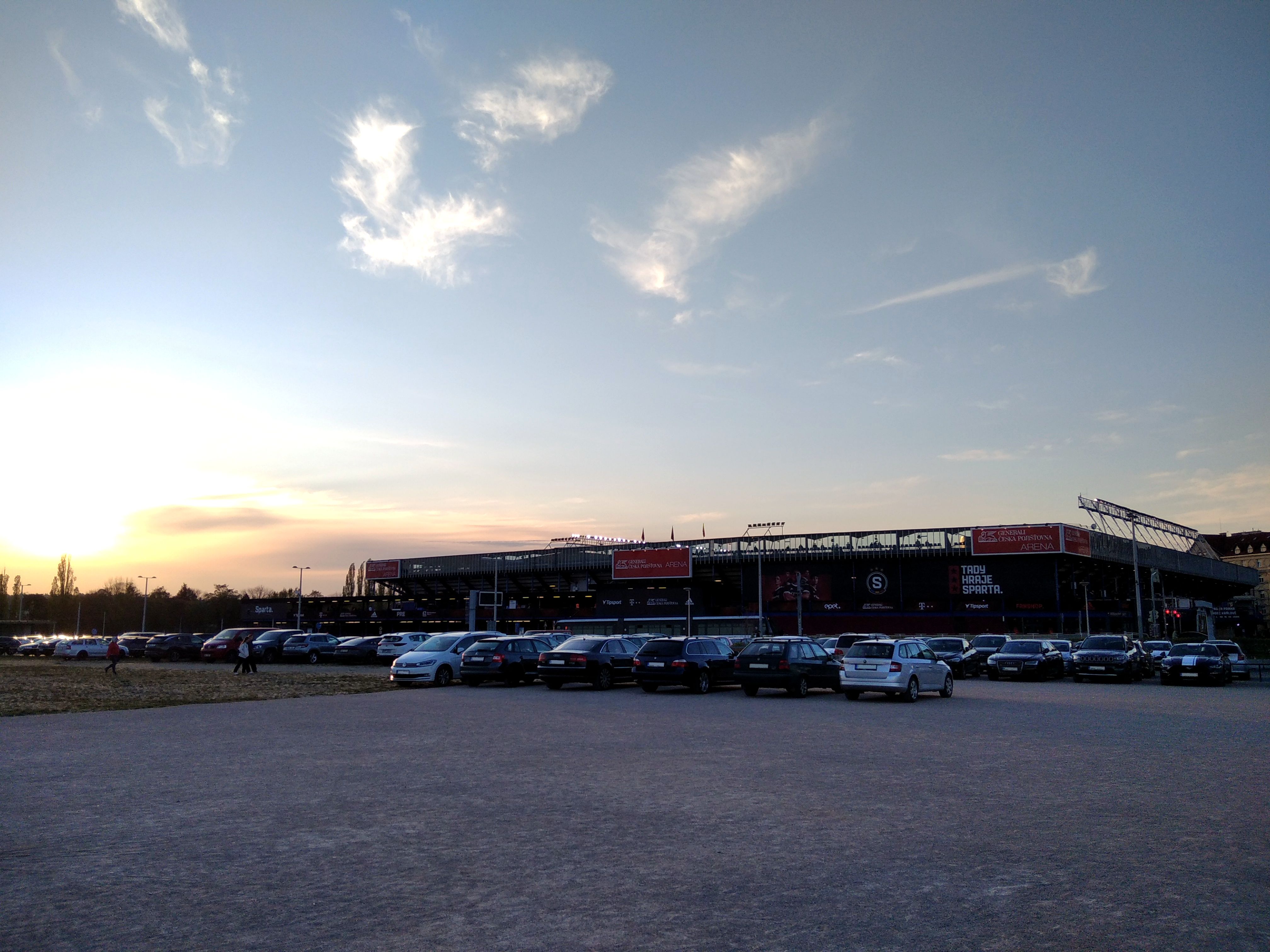 Letná Plain parking - Prague