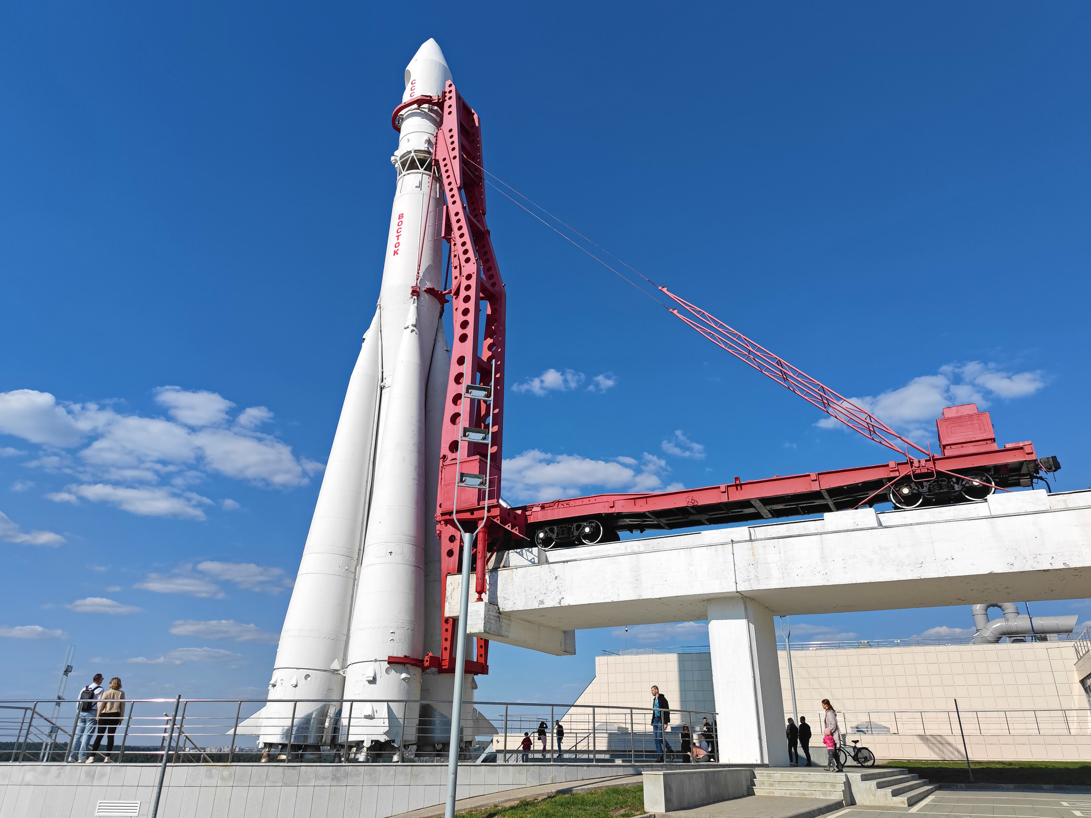Russian space rocket R-7 "Vostok", monument - Kaluga