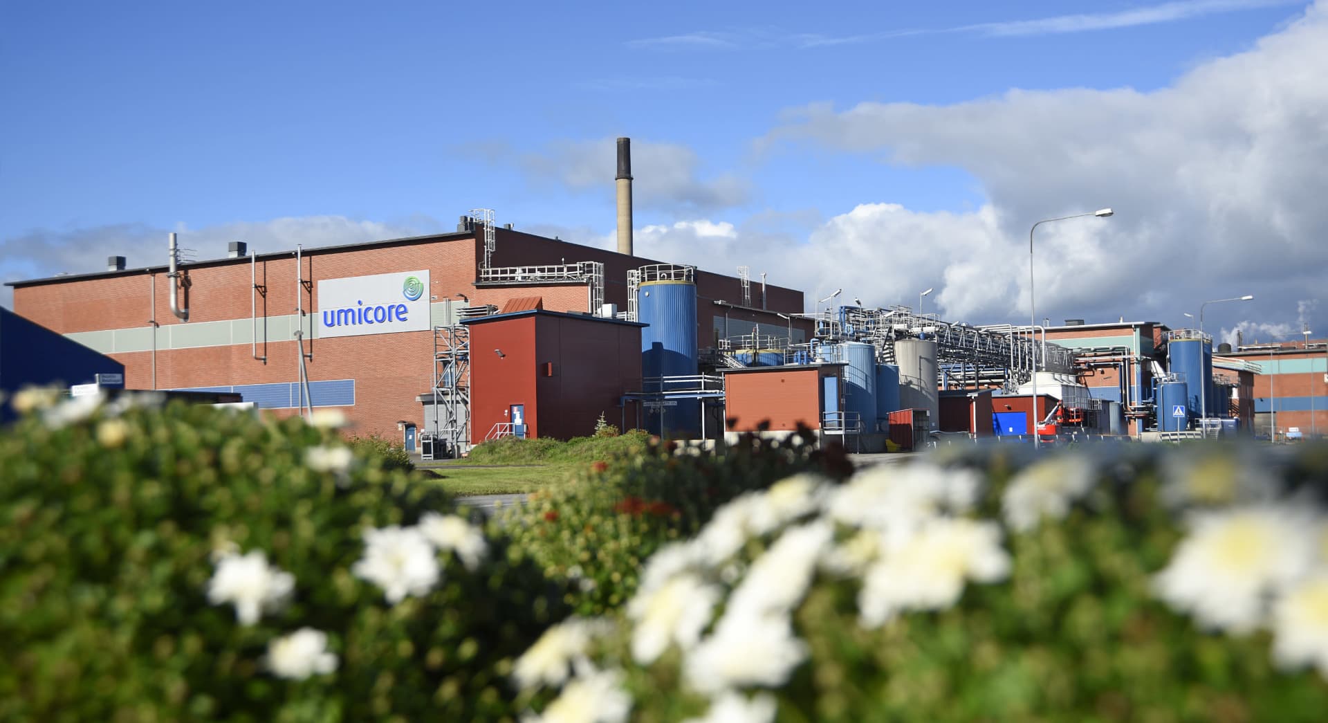 Umicore cobalt refining plant | factory, cobalt mine/processing