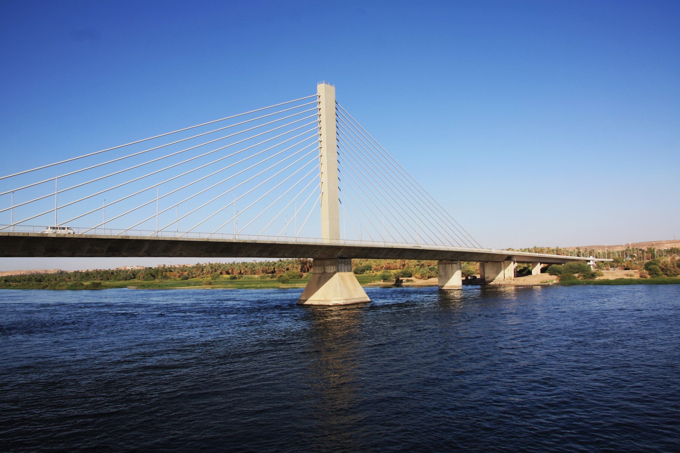 Aswan New suspension Bridge كوبرى اسوان المعلق على النيل