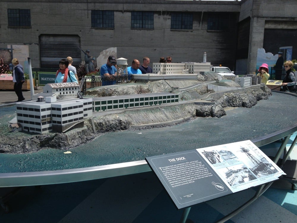 Model of Alcatraz - San Francisco, California
