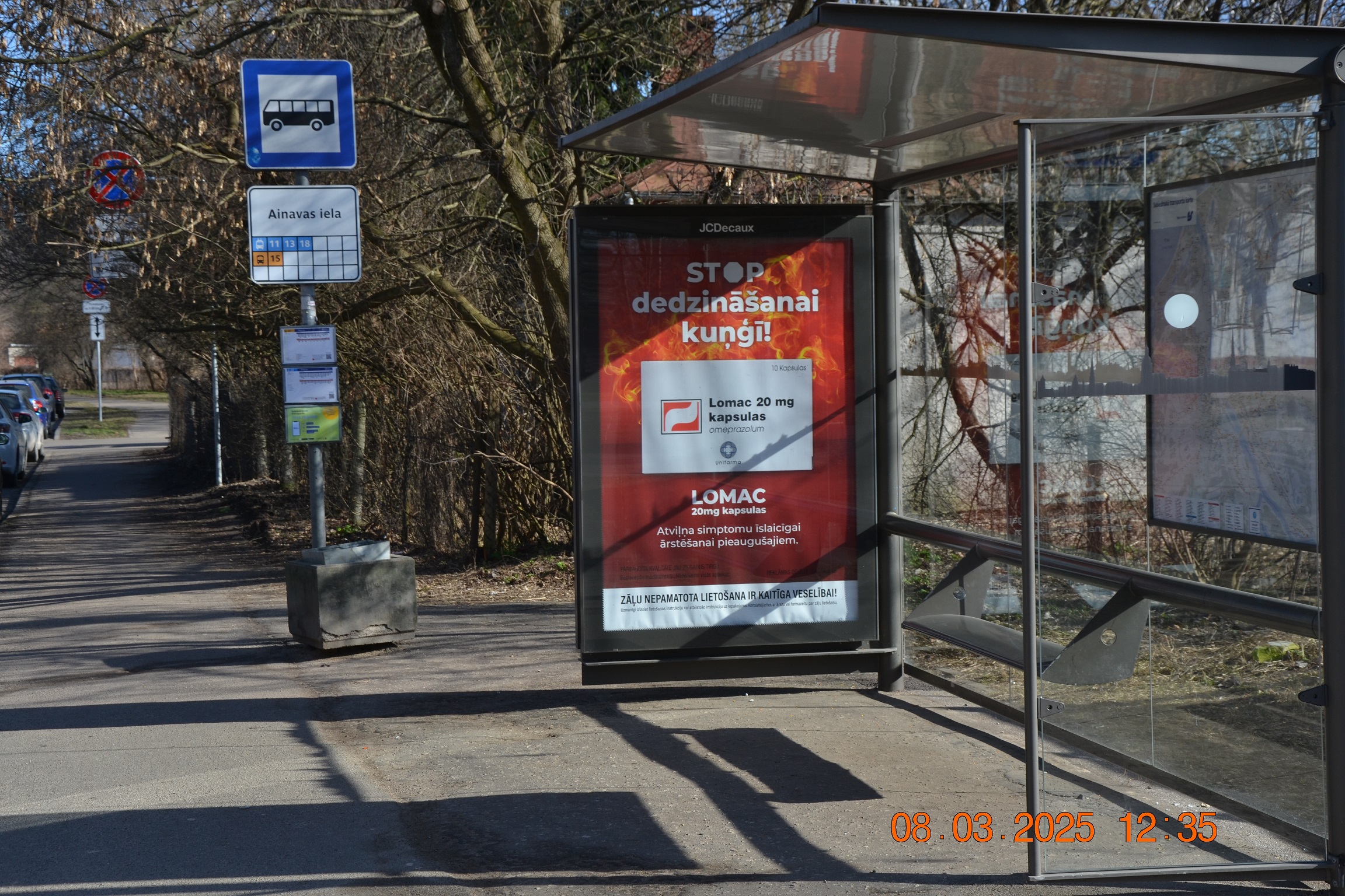 Trolleybus stop "Ainavas iela" - Riga