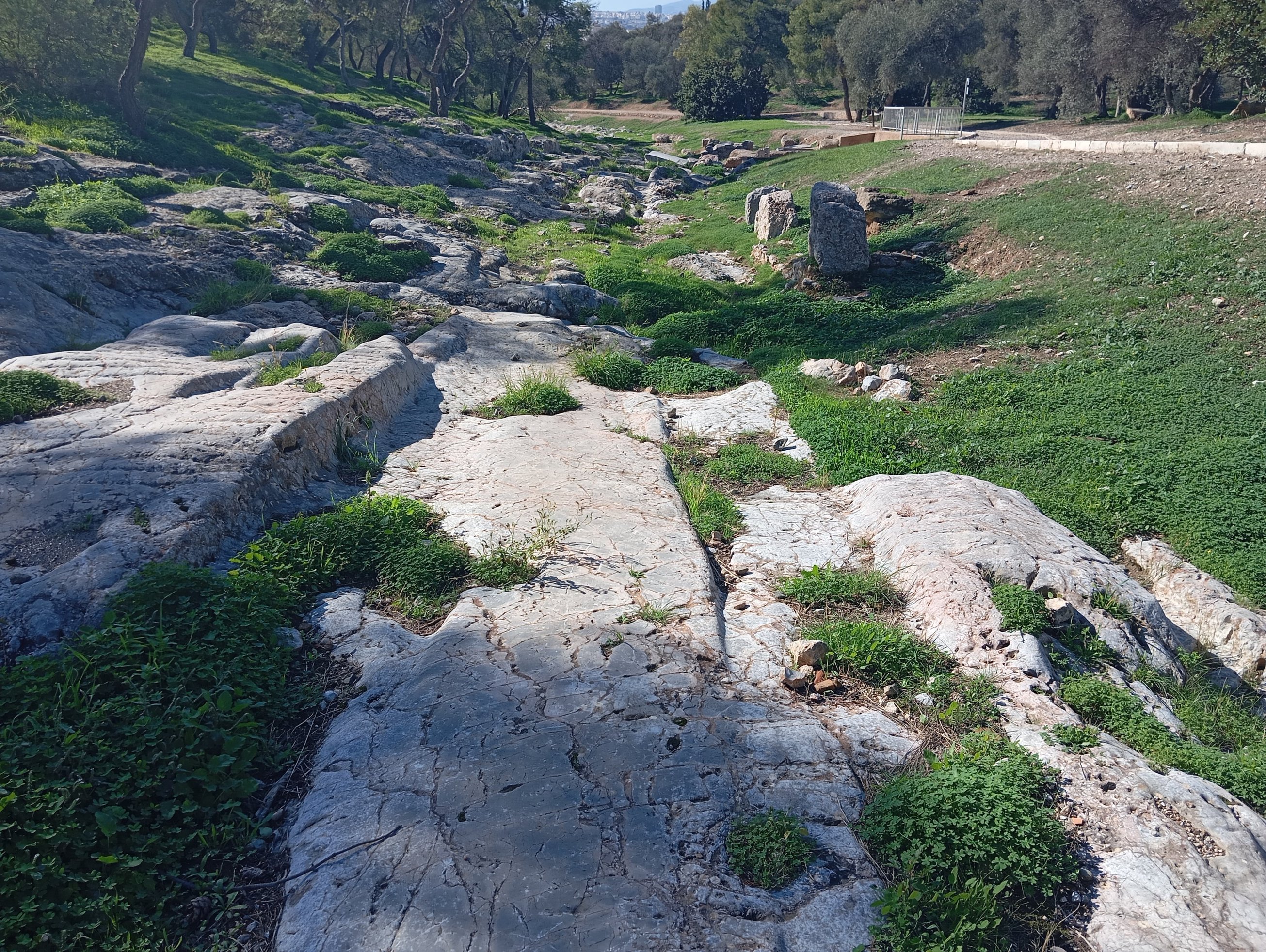 Koile Road Stone Mark - Athens | historical marker