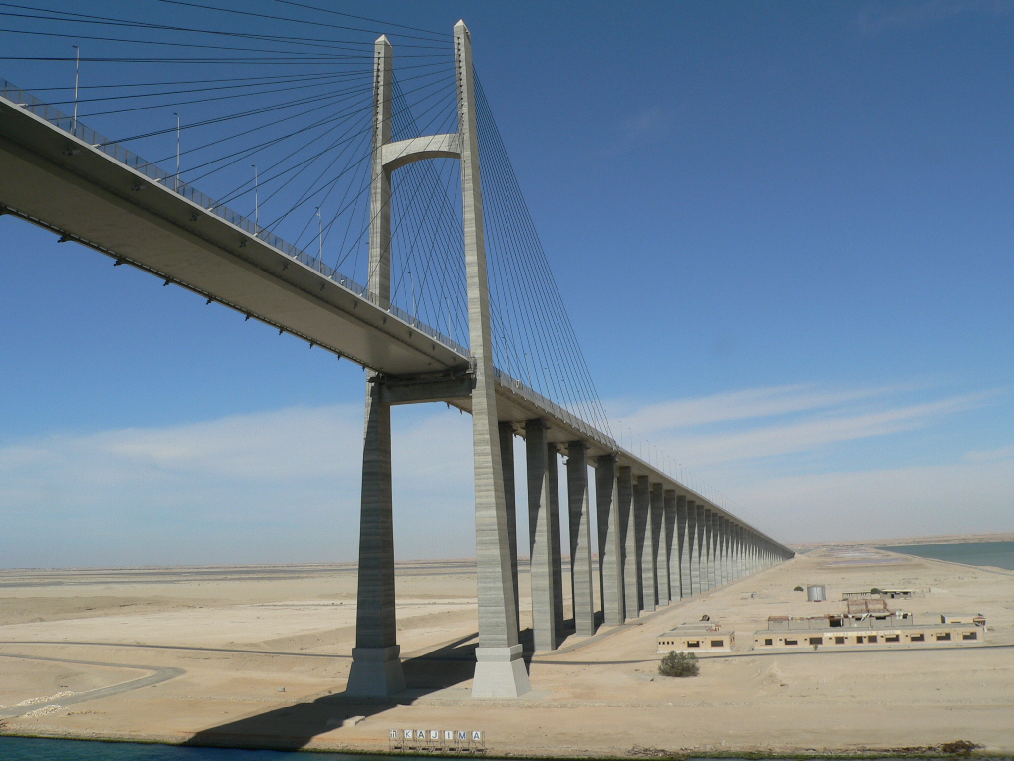 Suez canal bridge