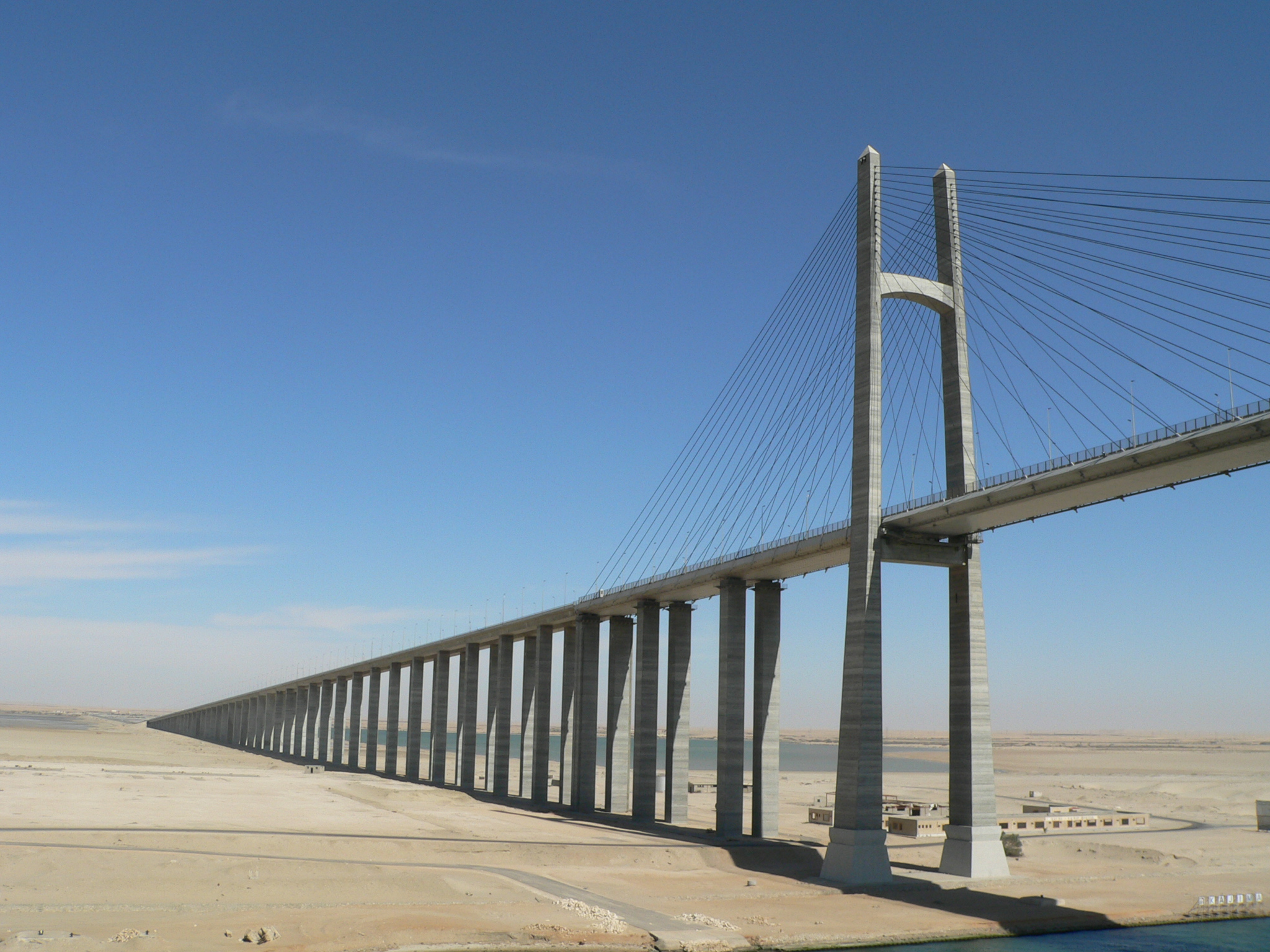 Suez canal bridge